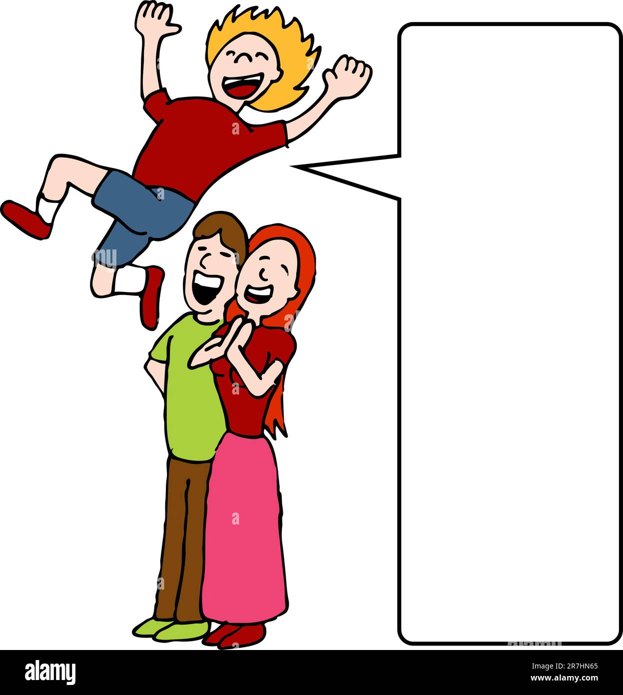 Happy boys cheering Stock Vector Images - Alamy