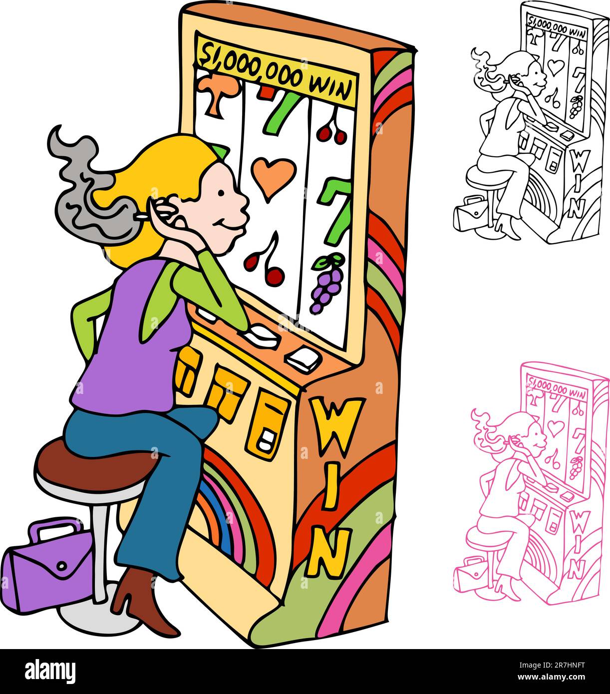Slot Machine Cartoon Clip Art