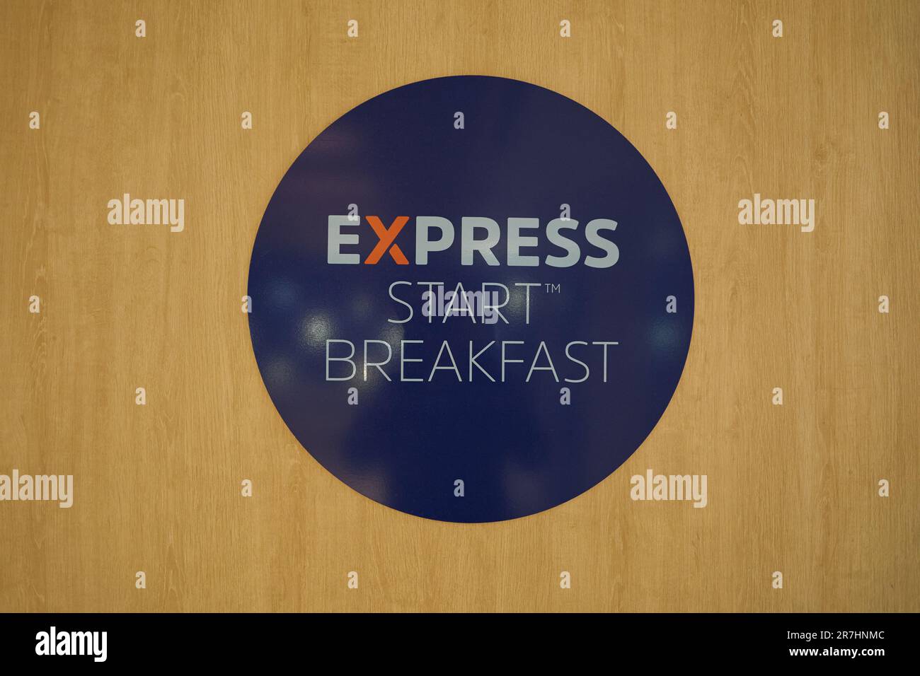 PATTAYA, THAILAND - CIRCA APRIL, 2023: Express Start Breakfast sign as ...