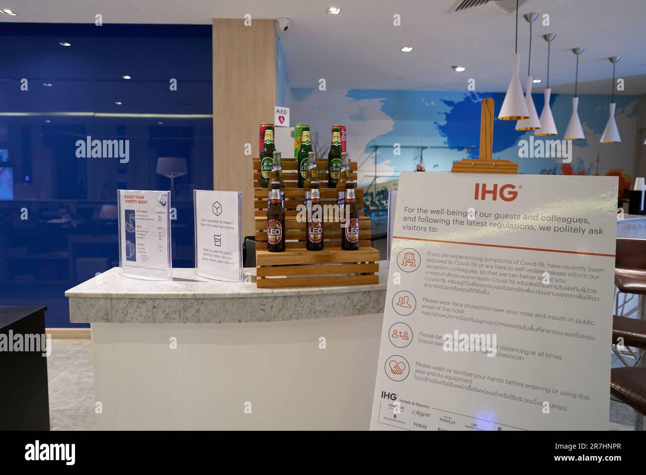 PATTAYA, THAILAND - CIRCA APRIL, 2023: interior shot of Holiday Inn ...