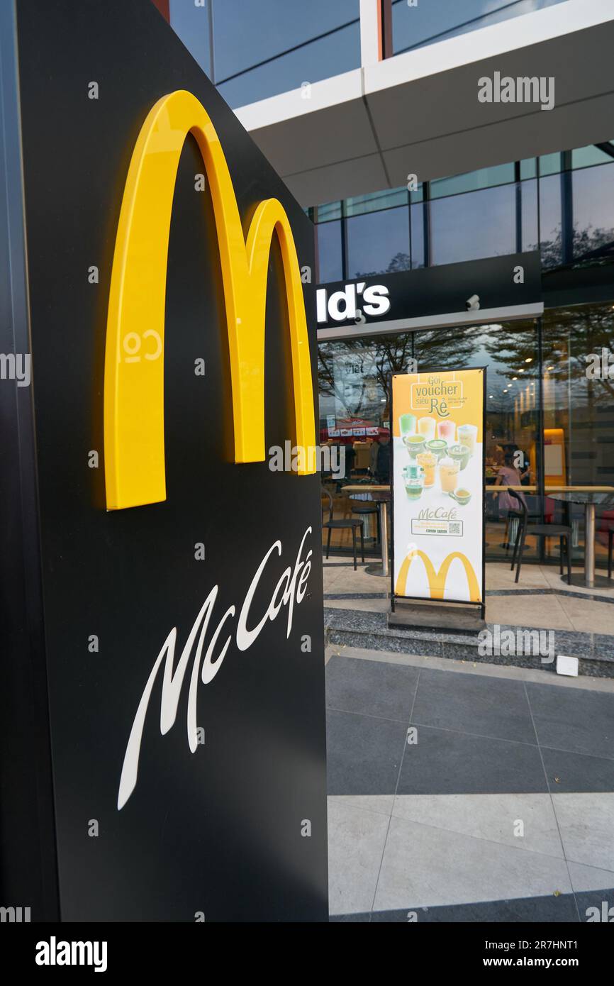 HO CHI MINH CITY, VIETNAM - CIRCA MARCH, 2023: the Golden Arches and ...