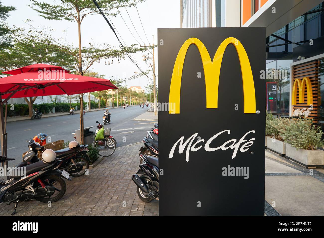HO CHI MINH CITY, VIETNAM - CIRCA MARCH, 2023: the Golden Arches and ...