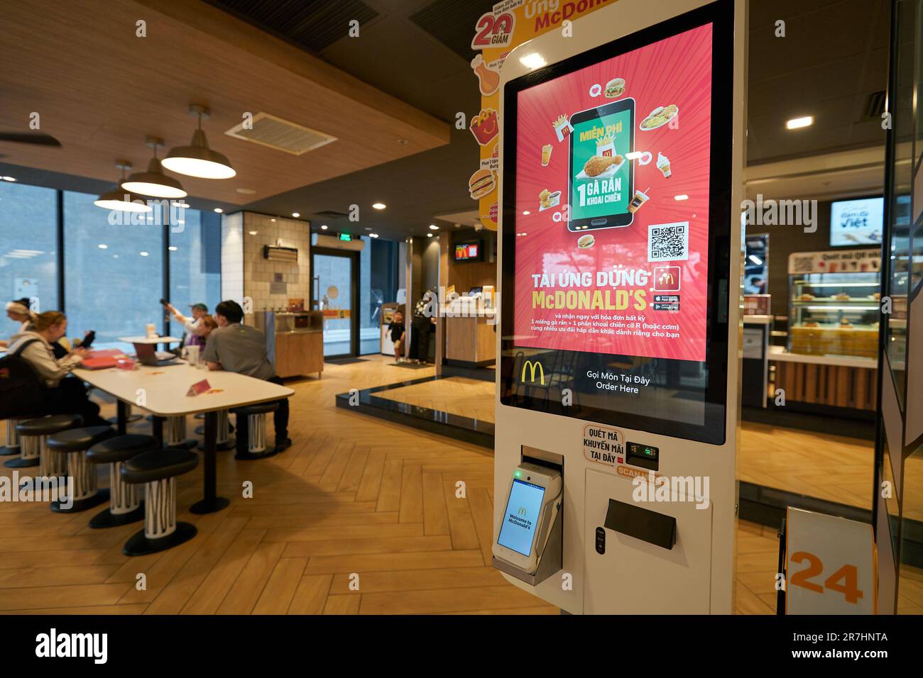 HO CHI MINH CITY, VIETNAM - CIRCA MARCH, 2023: interior shot of ...