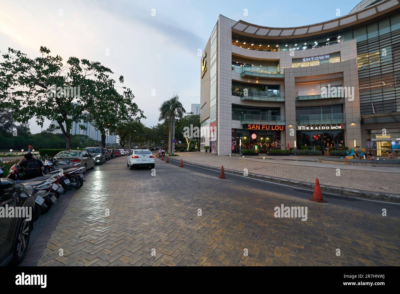 HO CHI MINH CITY, VIETNAM - CIRCA MARCH, 2023: street level view of ...