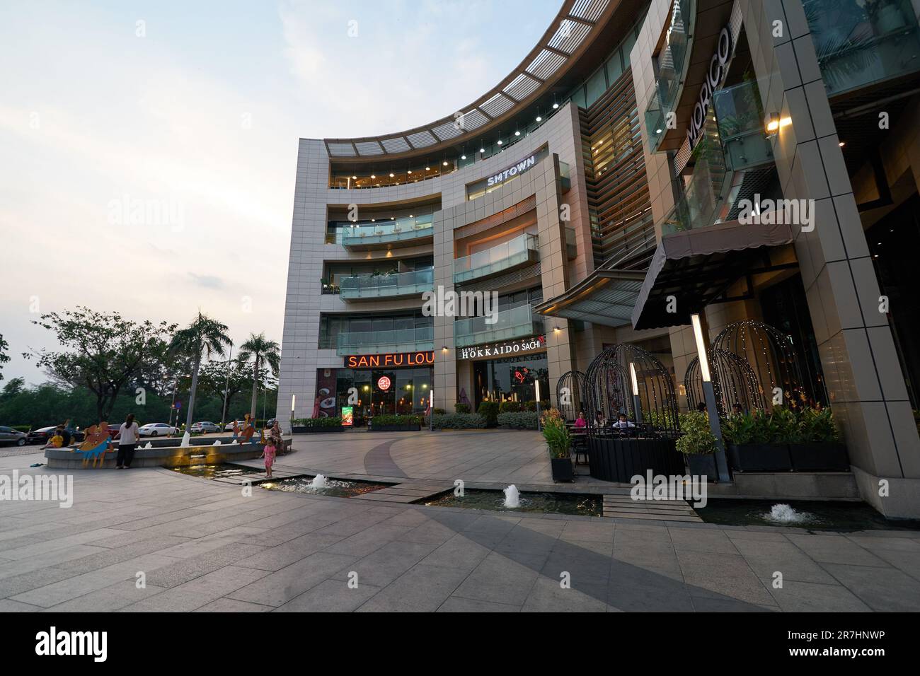 HO CHI MINH CITY, VIETNAM - CIRCA MARCH, 2023: street level view of ...