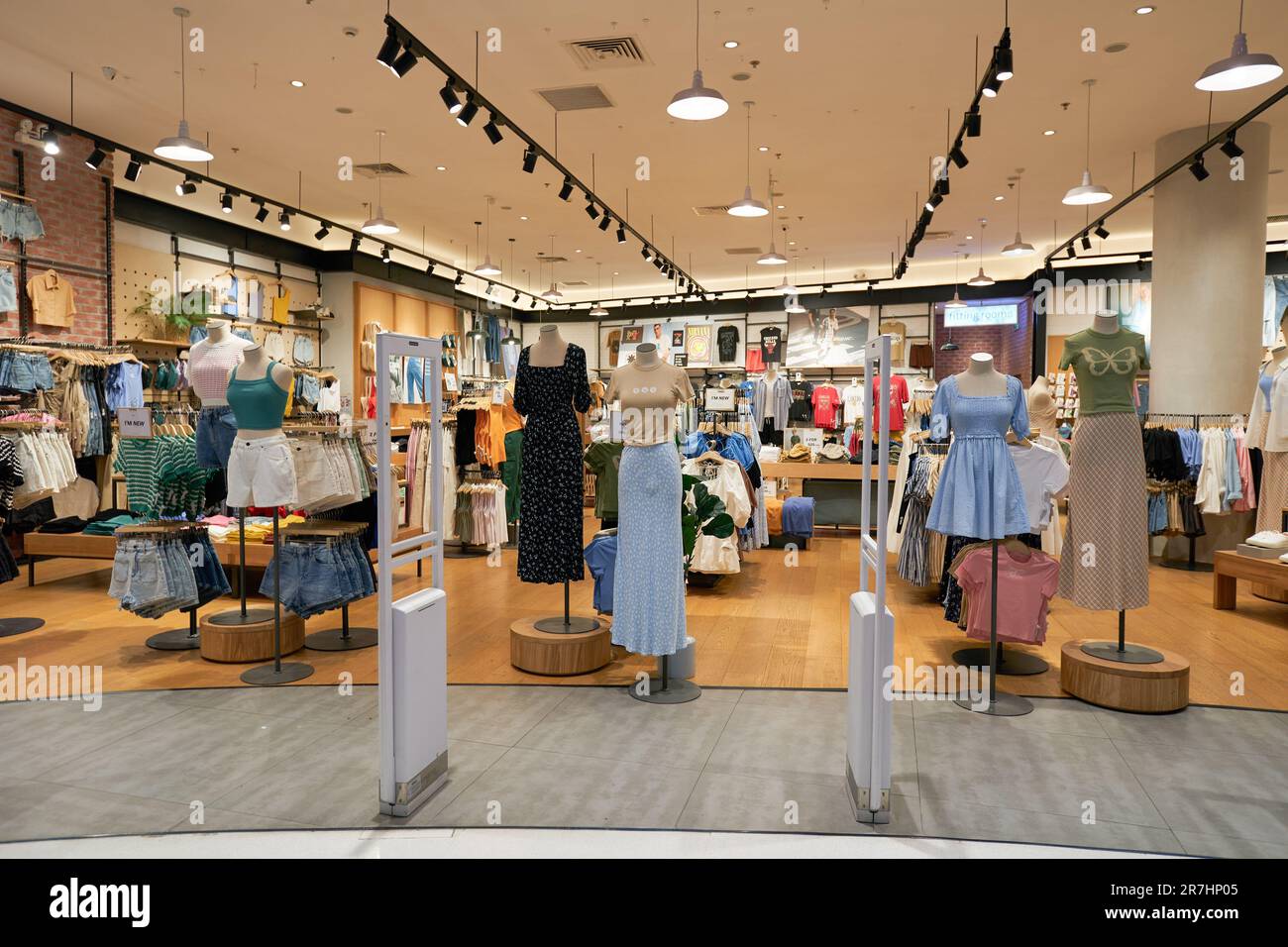 HO CHI MINH CITY, VIETNAM - CIRCA MARCH, 2023: interior shot of Cotton On store in Crescent Mall ...