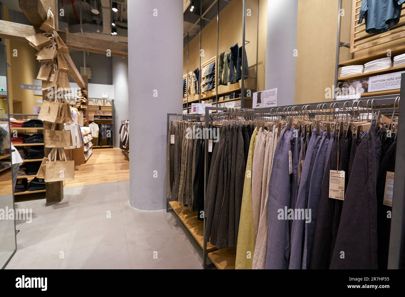 HO CHI MINH CITY, VIETNAM - CIRCA MARCH, 2023: interior shot of Muji ...
