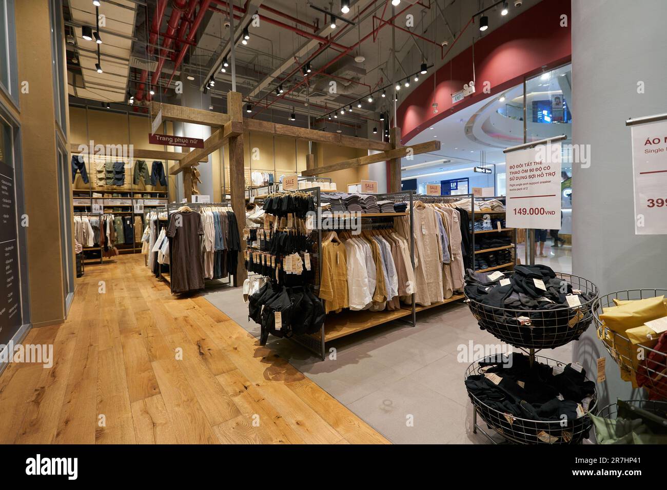 HO CHI MINH CITY, VIETNAM - CIRCA MARCH, 2023: interior shot of Muji ...