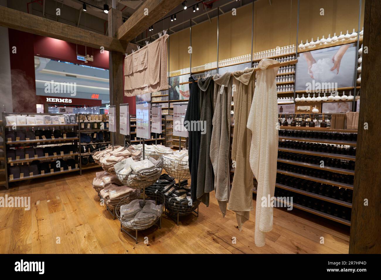 HO CHI MINH CITY, VIETNAM - CIRCA MARCH, 2023: interior shot of Muji ...