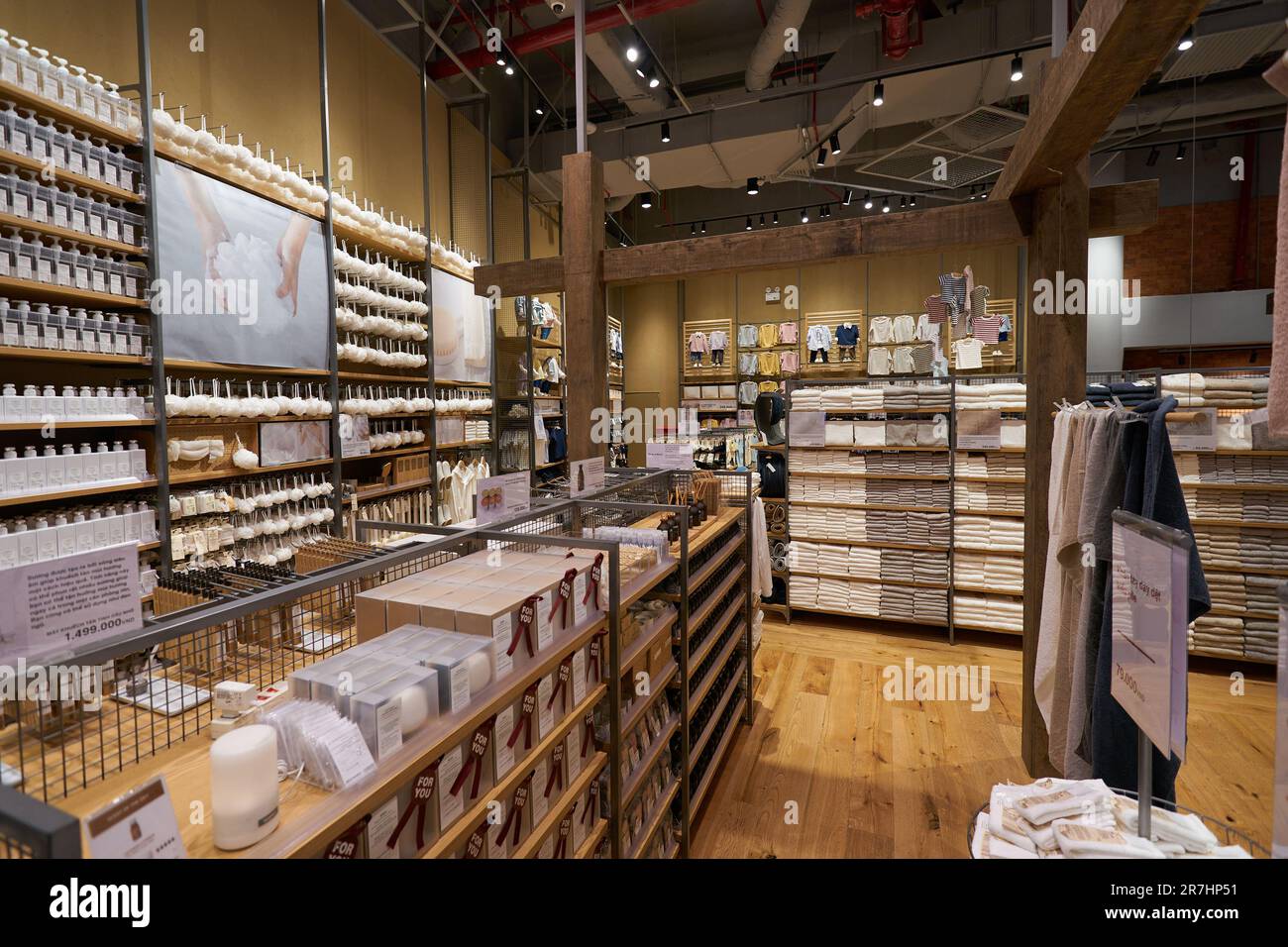 HO CHI MINH CITY, VIETNAM - CIRCA MARCH, 2023: interior shot of Muji ...