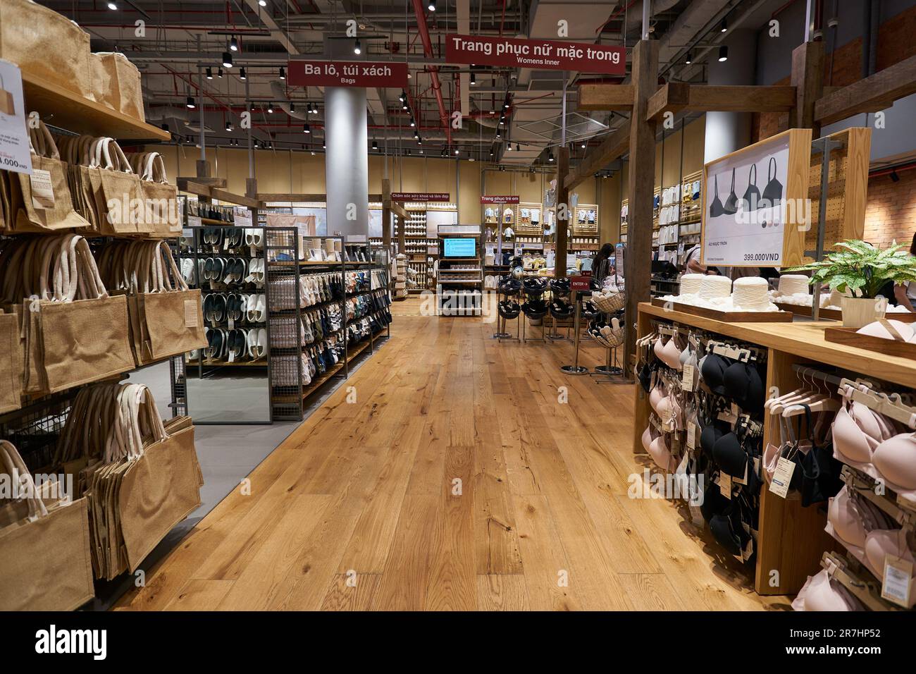 HO CHI MINH CITY, VIETNAM - CIRCA MARCH, 2023: interior shot of Muji ...