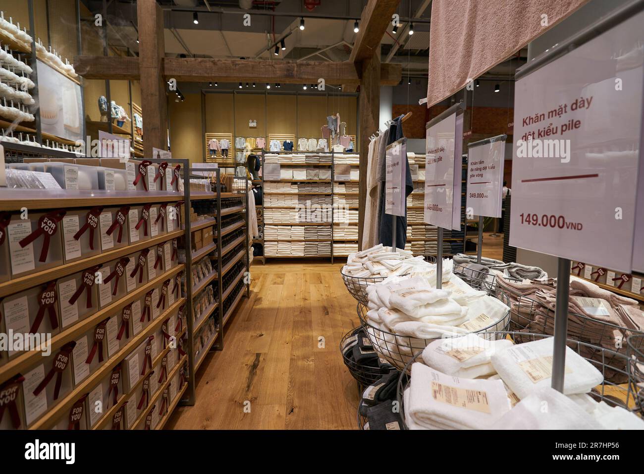 HO CHI MINH CITY, VIETNAM - CIRCA MARCH, 2023: interior shot of Muji ...