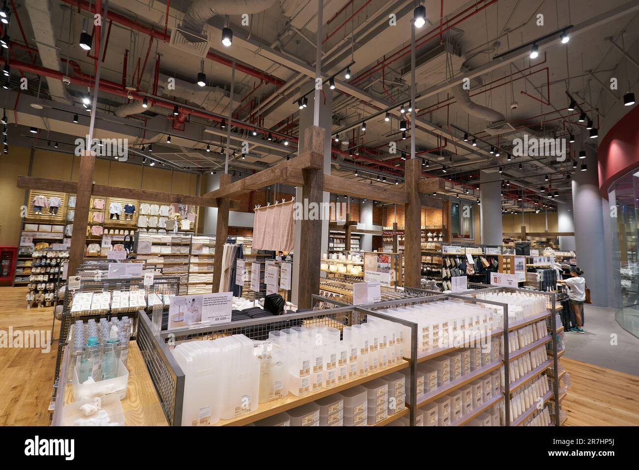 HO CHI MINH CITY, VIETNAM - CIRCA MARCH, 2023: interior shot of Muji ...
