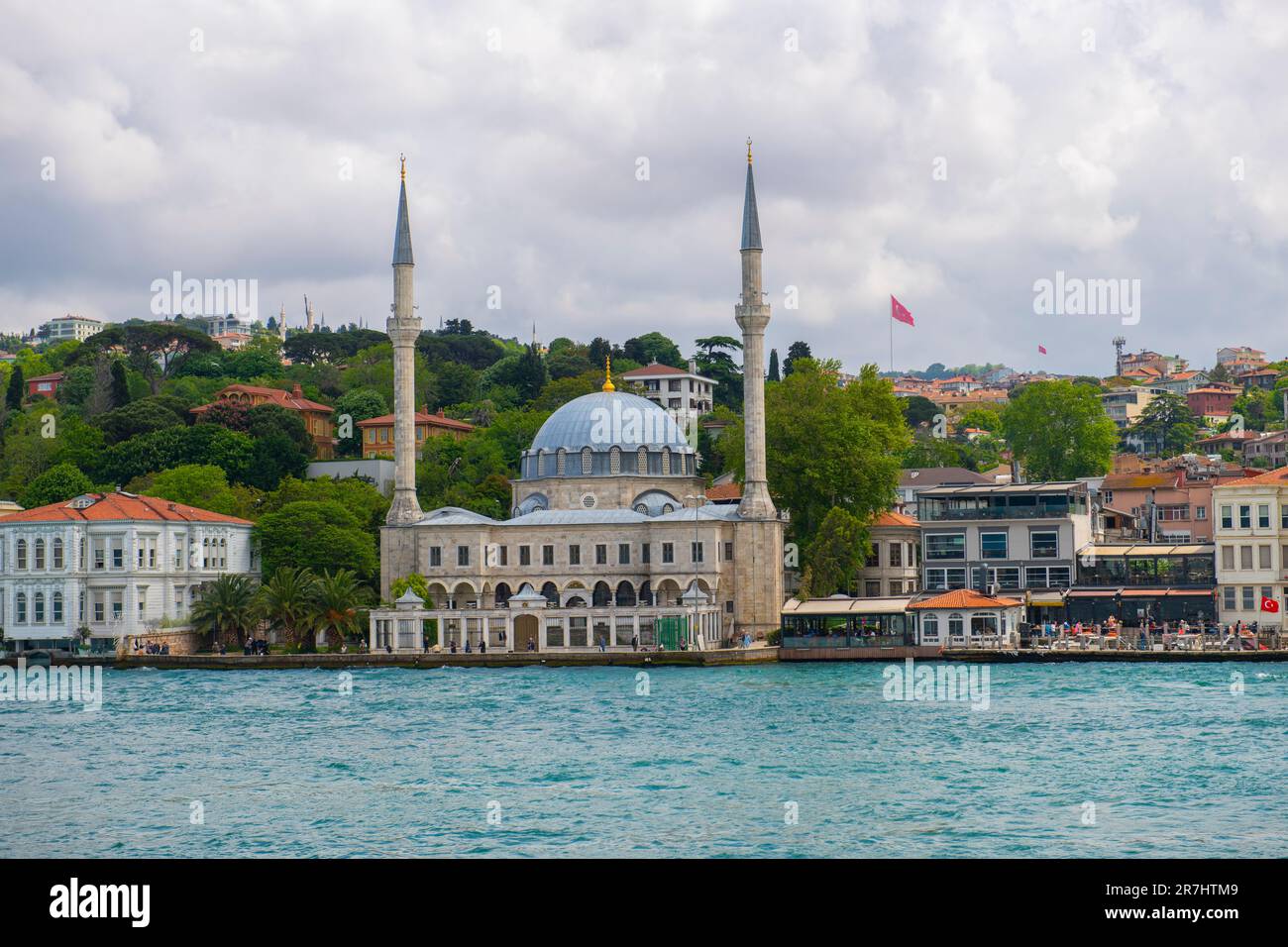 Hamid-i Evvel Camii Mosque at Bosporus strait Asian side at Uskudar ...