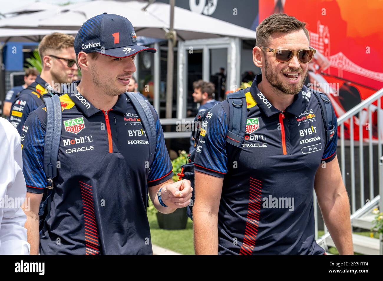 Montréal, Canada, June 14, Max Verstappen, from Netherlands competes ...