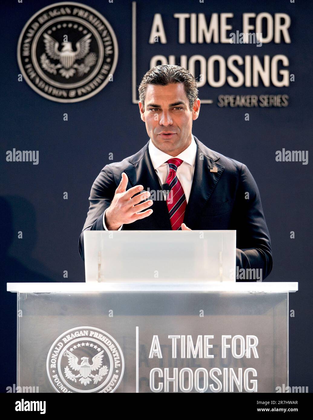 Simi Valley, California, USA. 15th June, 2023. Miami Mayor FRANCIS ...