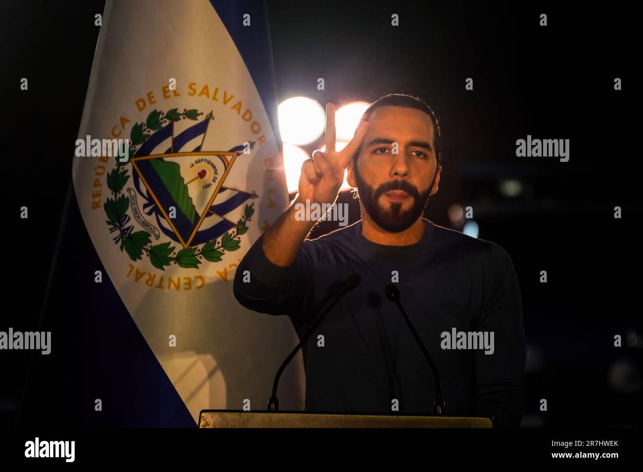 San Salvador, El Salvador. 15th June, 2023. Salvadoran President Nayib ...