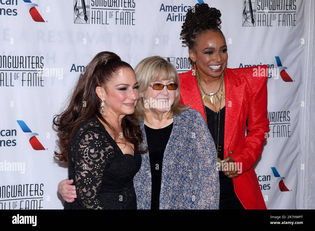 New York, USA. 14th June, 2023. Gloria Estefan, Linda Moran and Siedah Garrett attending the ...