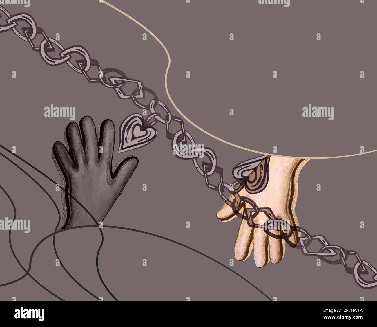 Peace of unity and racial love, understanding of tolerance and racial ...