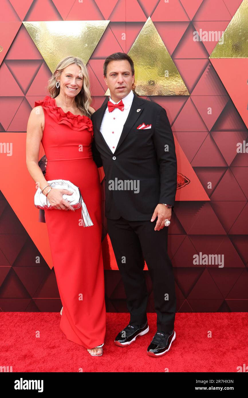 Kansas City, USA. 15th June, 2023. Kansas City Chiefs - General Manager - Brett Veach on the red ...