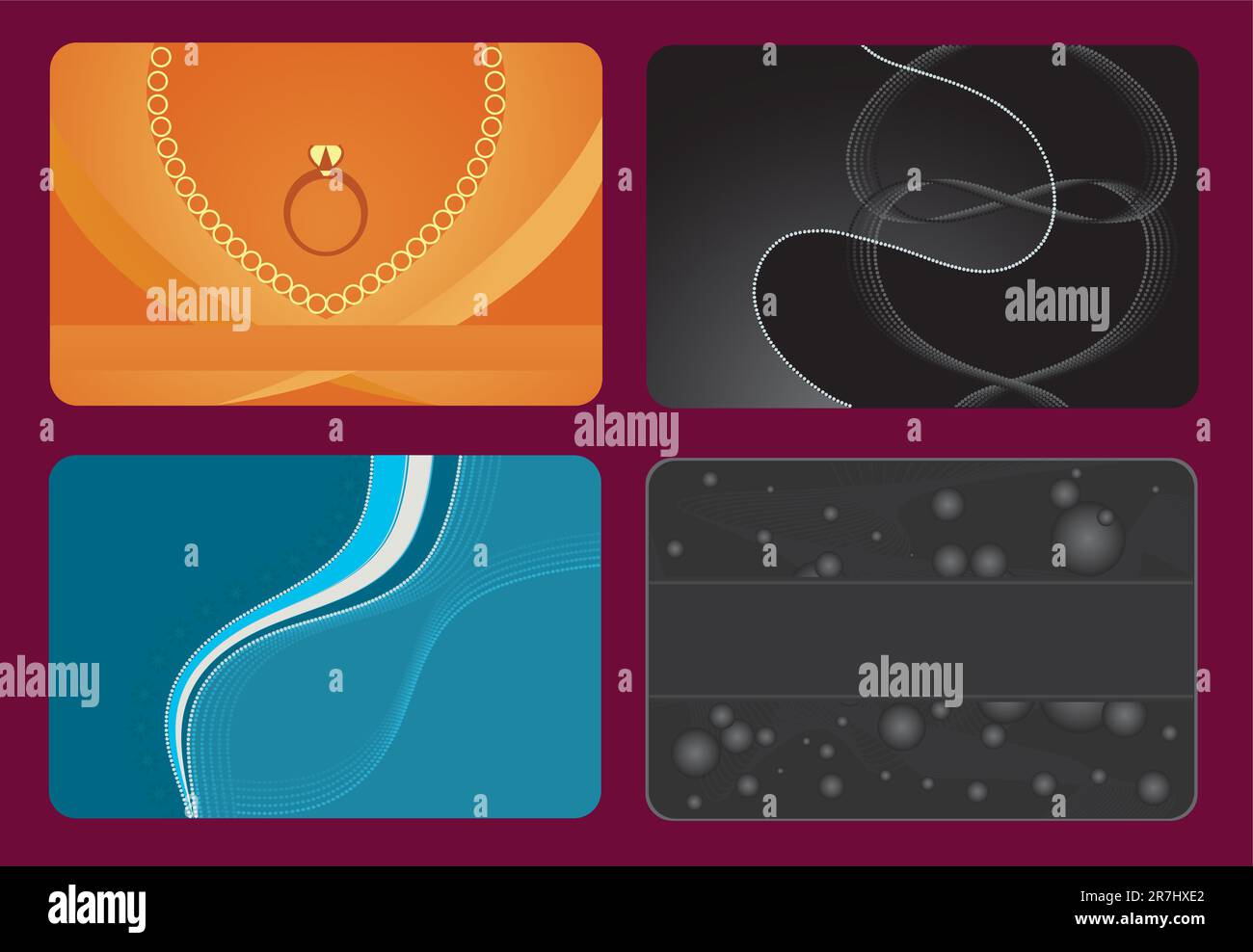 Set Of Colorful Cards vector Stock Vector Image & Art - Alamy