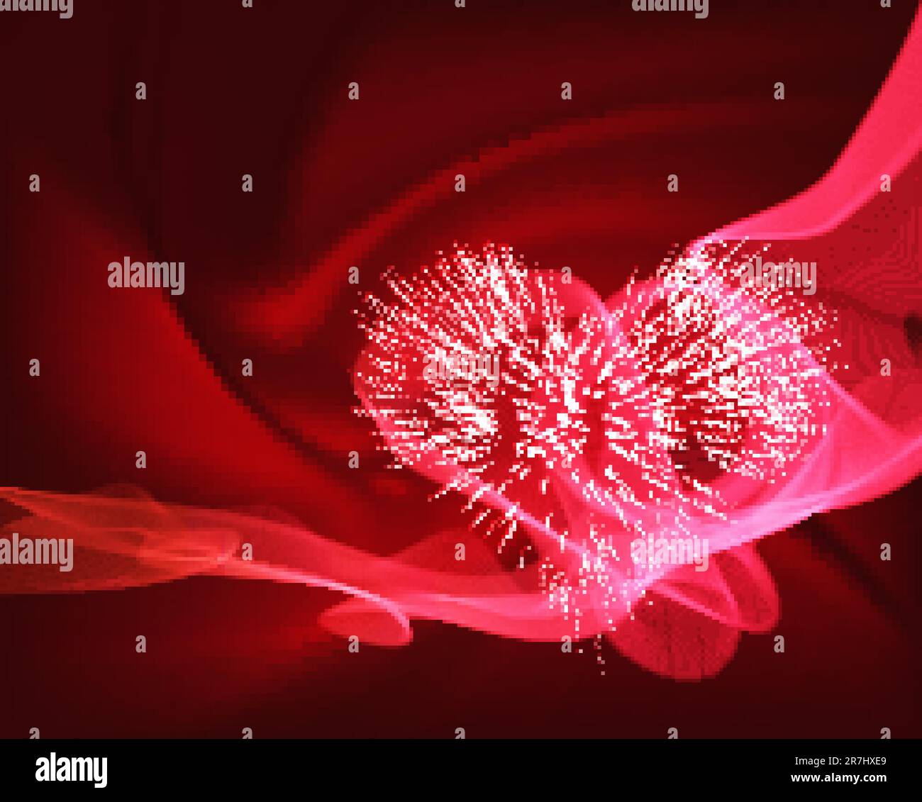 beautiful vector heart background design with space for your text Stock ...