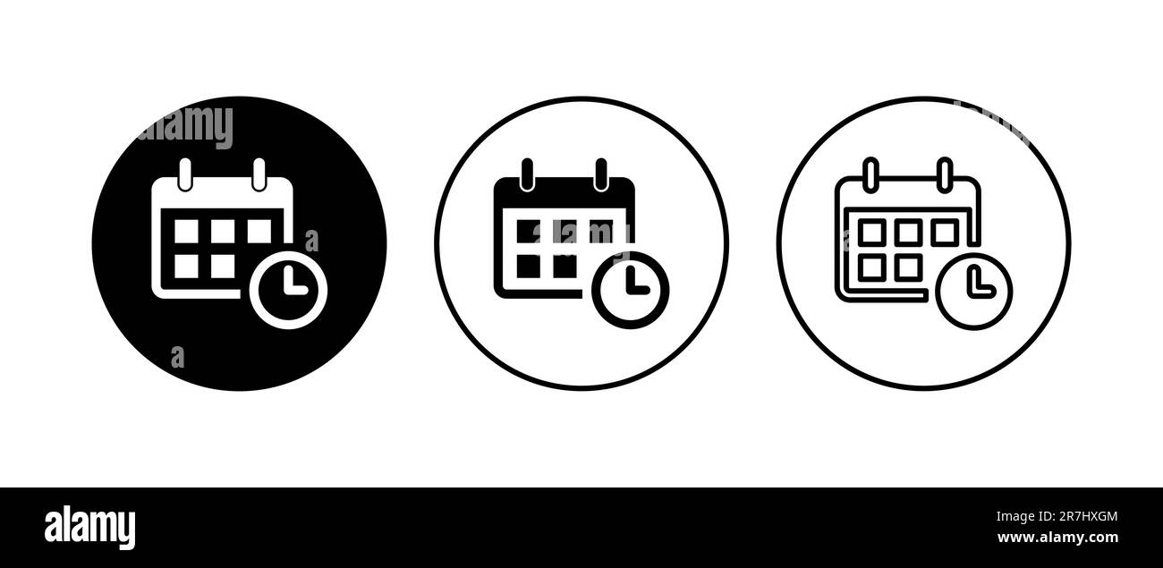 Calendar icon set. Calender symbol. calendar vector icon Stock Vector ...