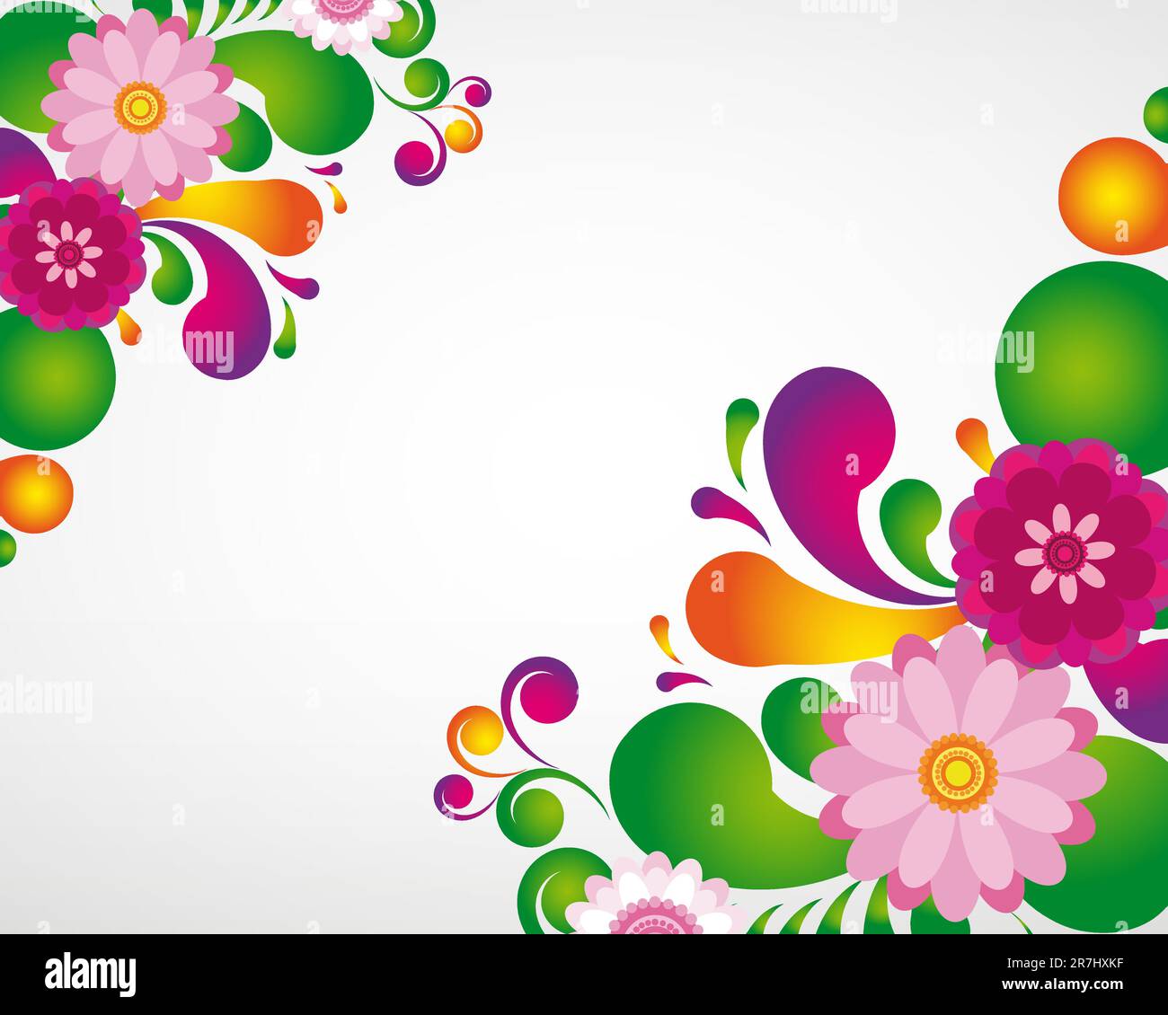 Gift card. Floral design background Stock Vector Image & Art - Alamy