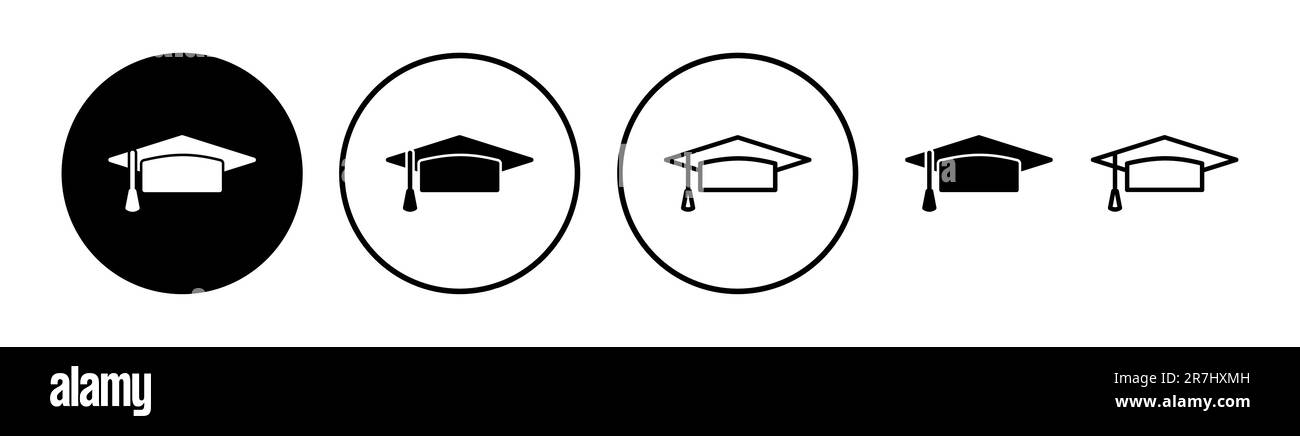 Education icon vector. graduation cap icon vector Stock Vector Image ...