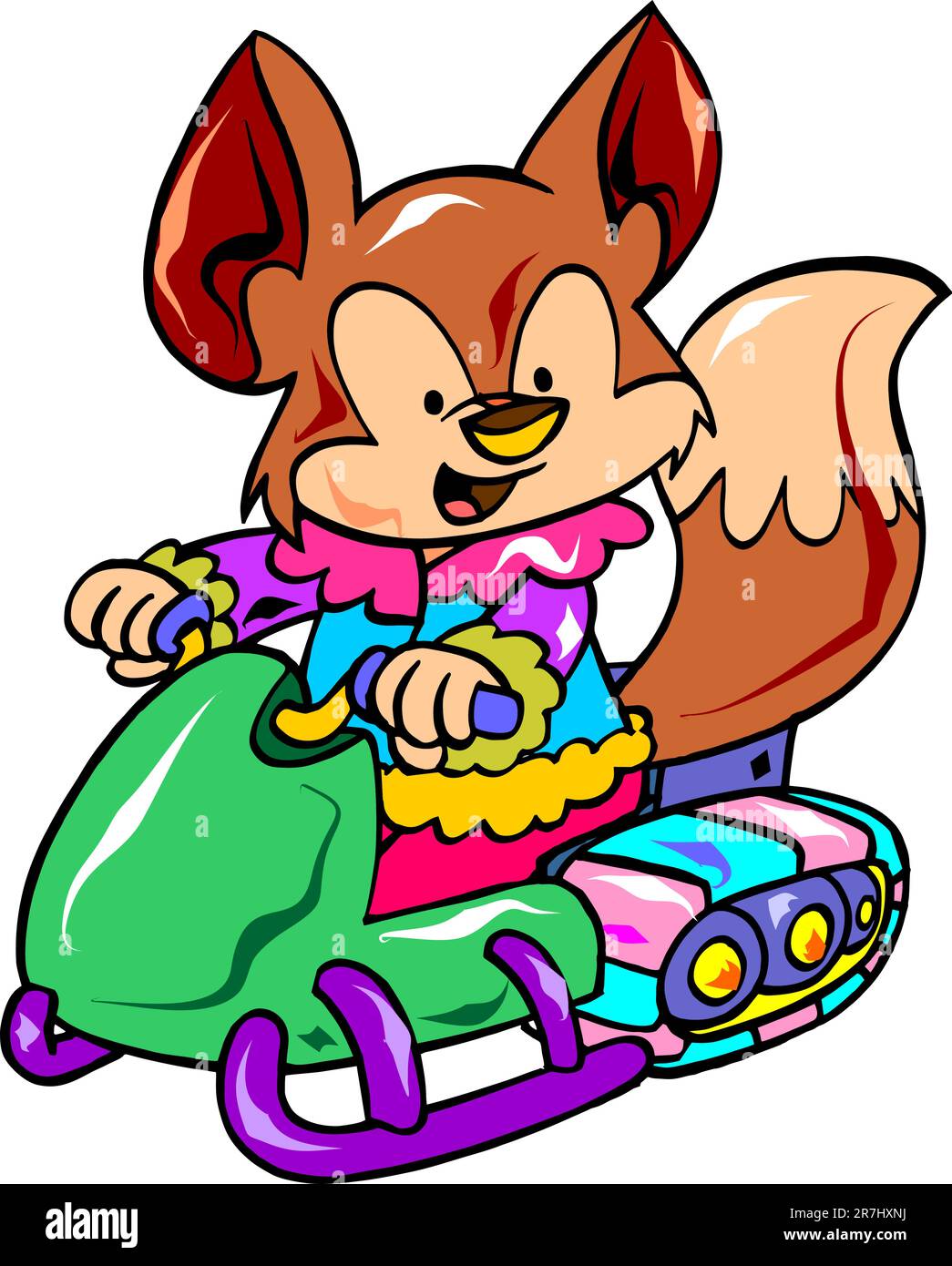 a digitally illustrated cute and colorful cartoons Stock Vector Image ...