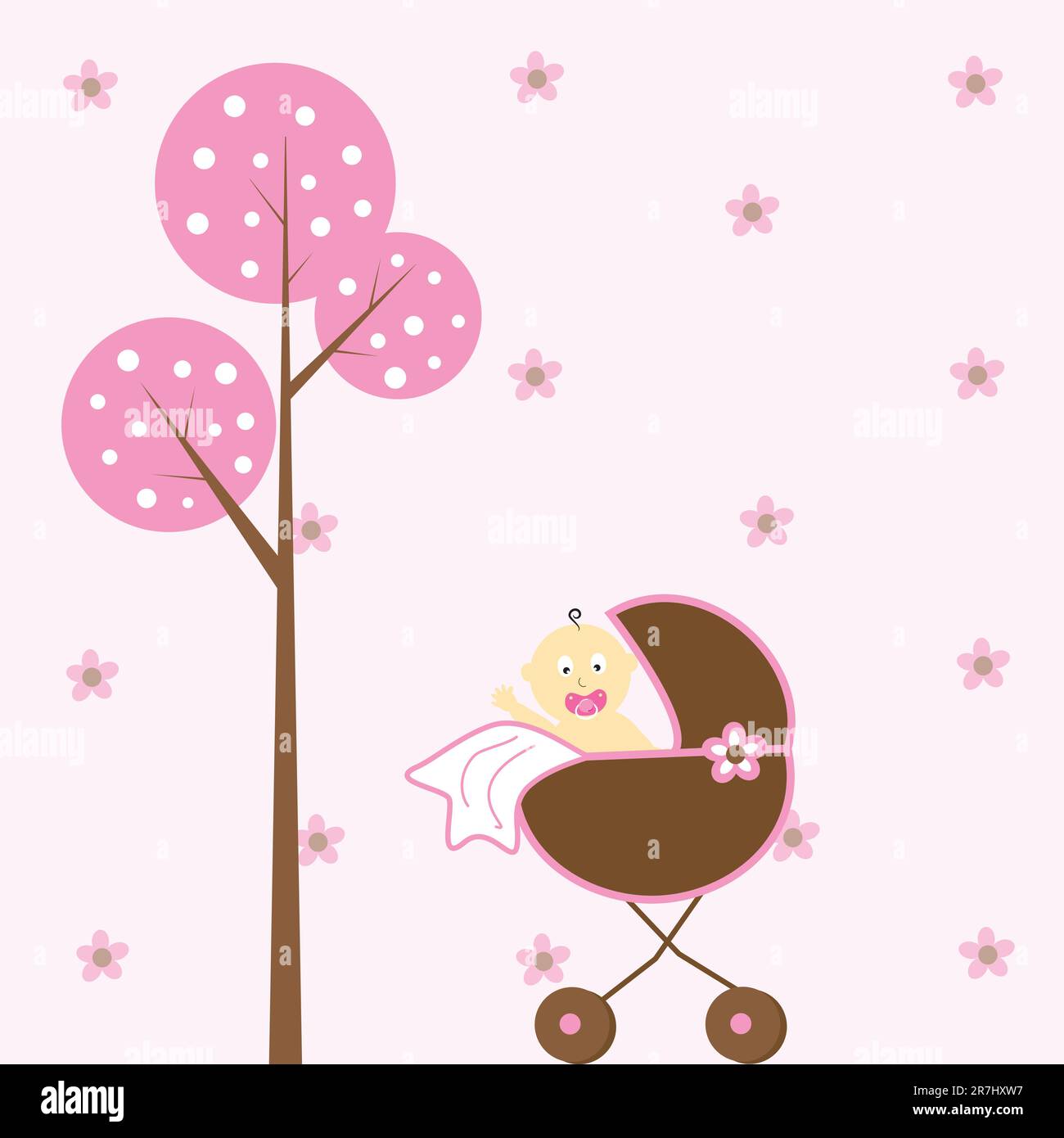 Beautiful girl child in Stock Vector Images - Alamy