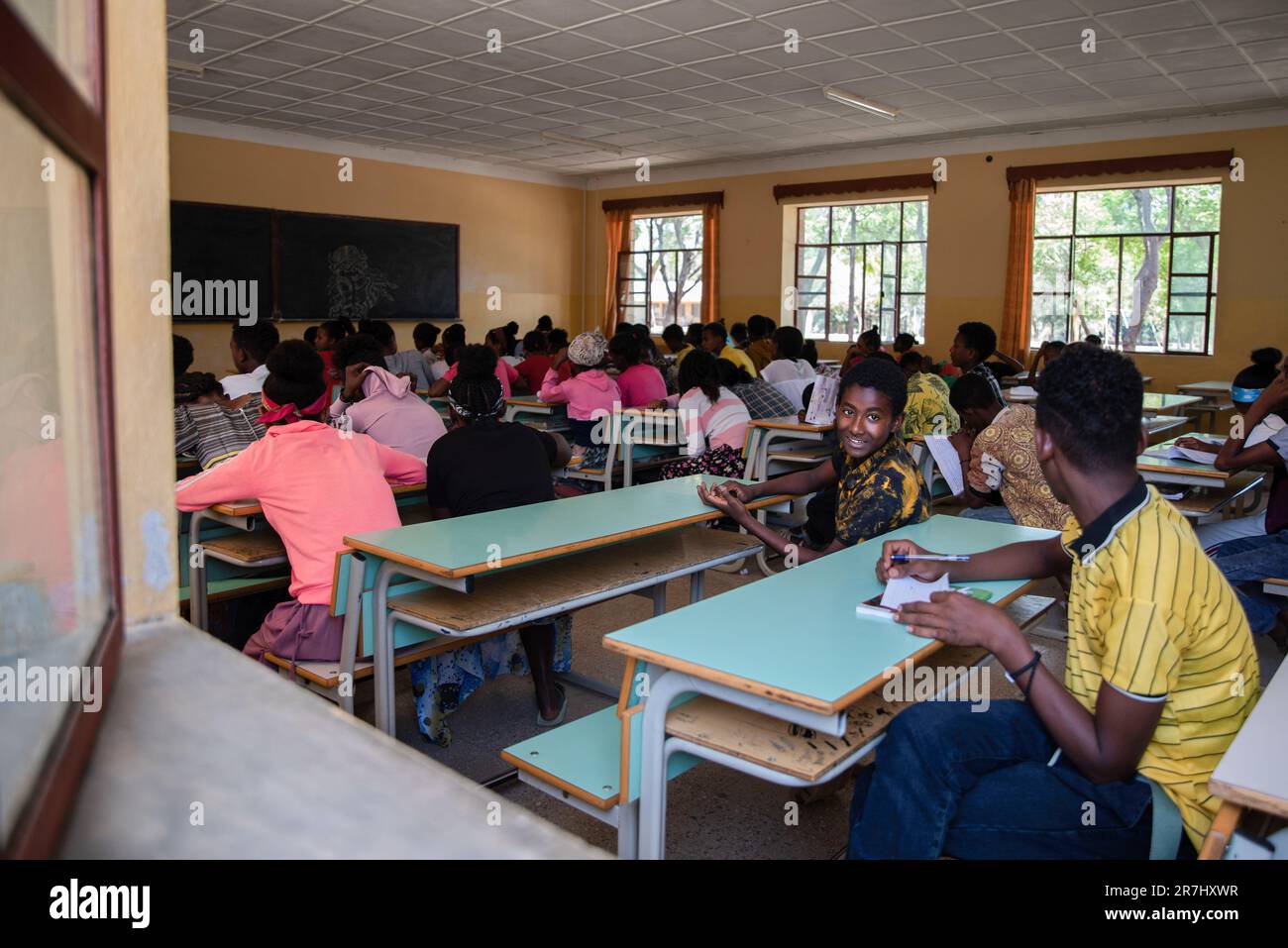 Students at the Don Bosco school in Tigray return to school after a two ...
