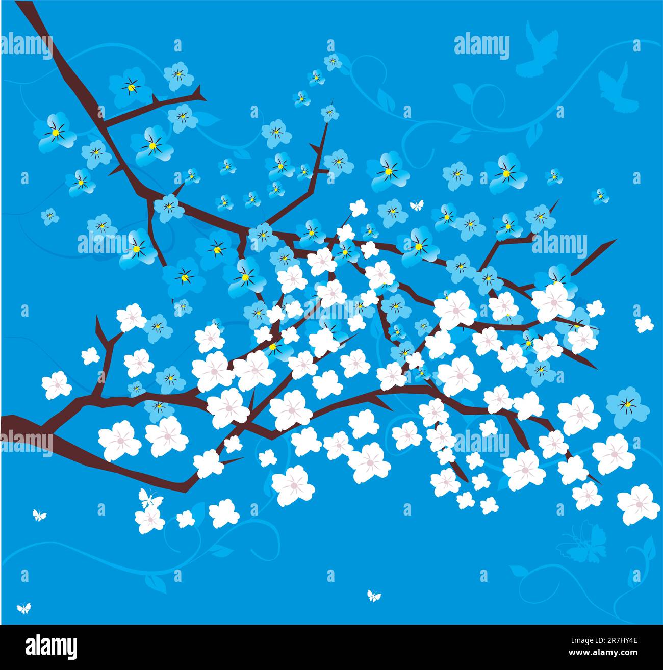 Stylized branches hi-res stock photography and images - Alamy