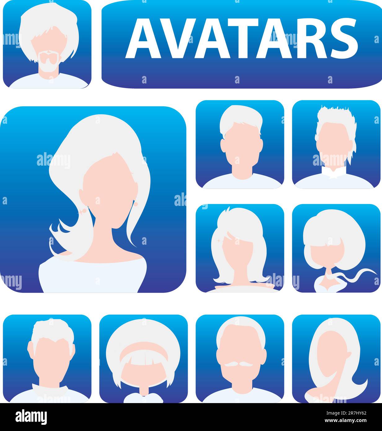 vector people avatars or user profiles Stock Vector Image & Art - Alamy