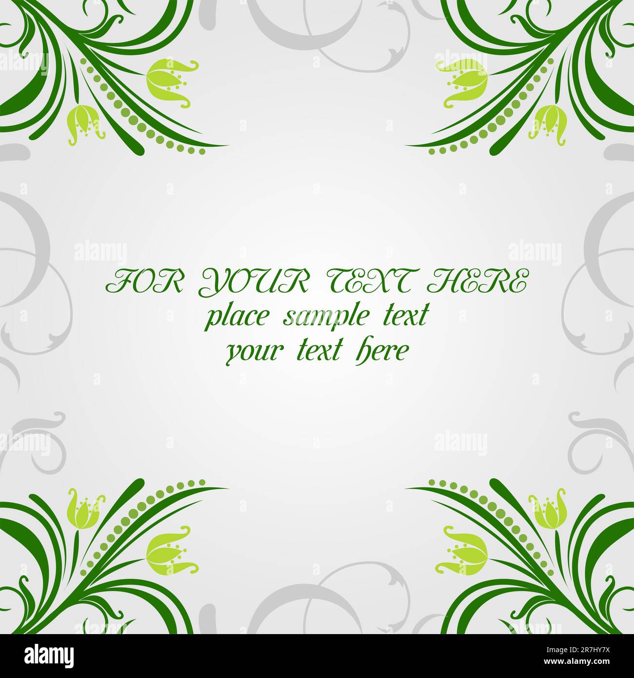 Illustration floral background card for design - vector Stock Vector ...