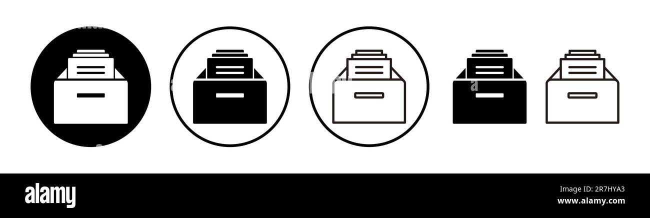 Archive icon vector. archive storage icon vector. folders icon Stock ...