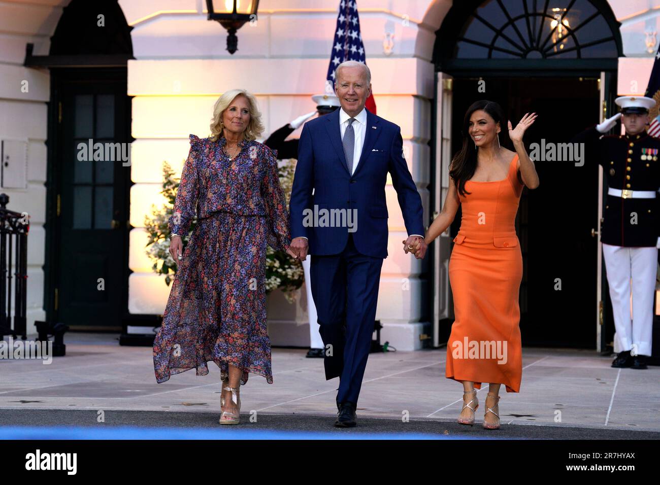 United States President Joe Biden with first lady Dr. Jill Biden and ...