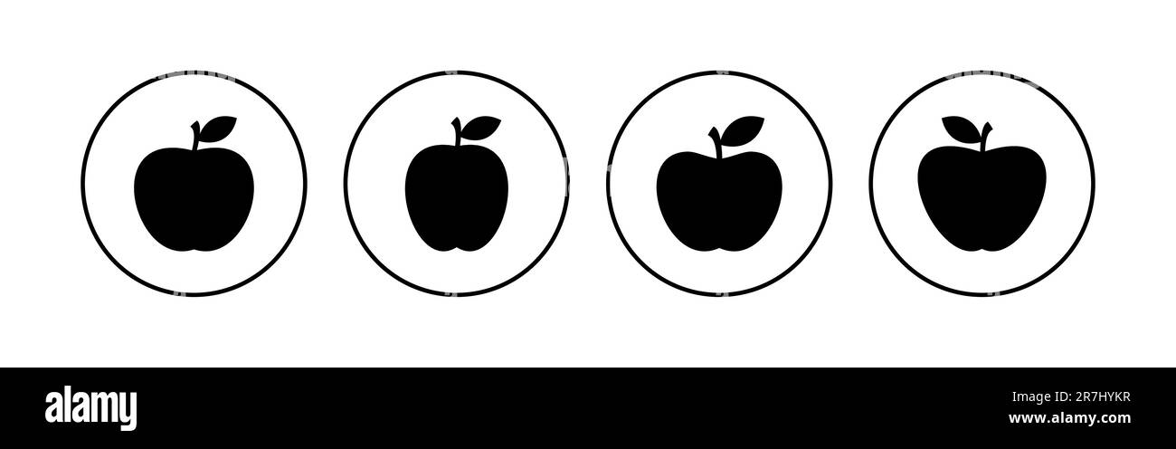 Apple icon set. Apple vector icon. apple symbols for your web design ...