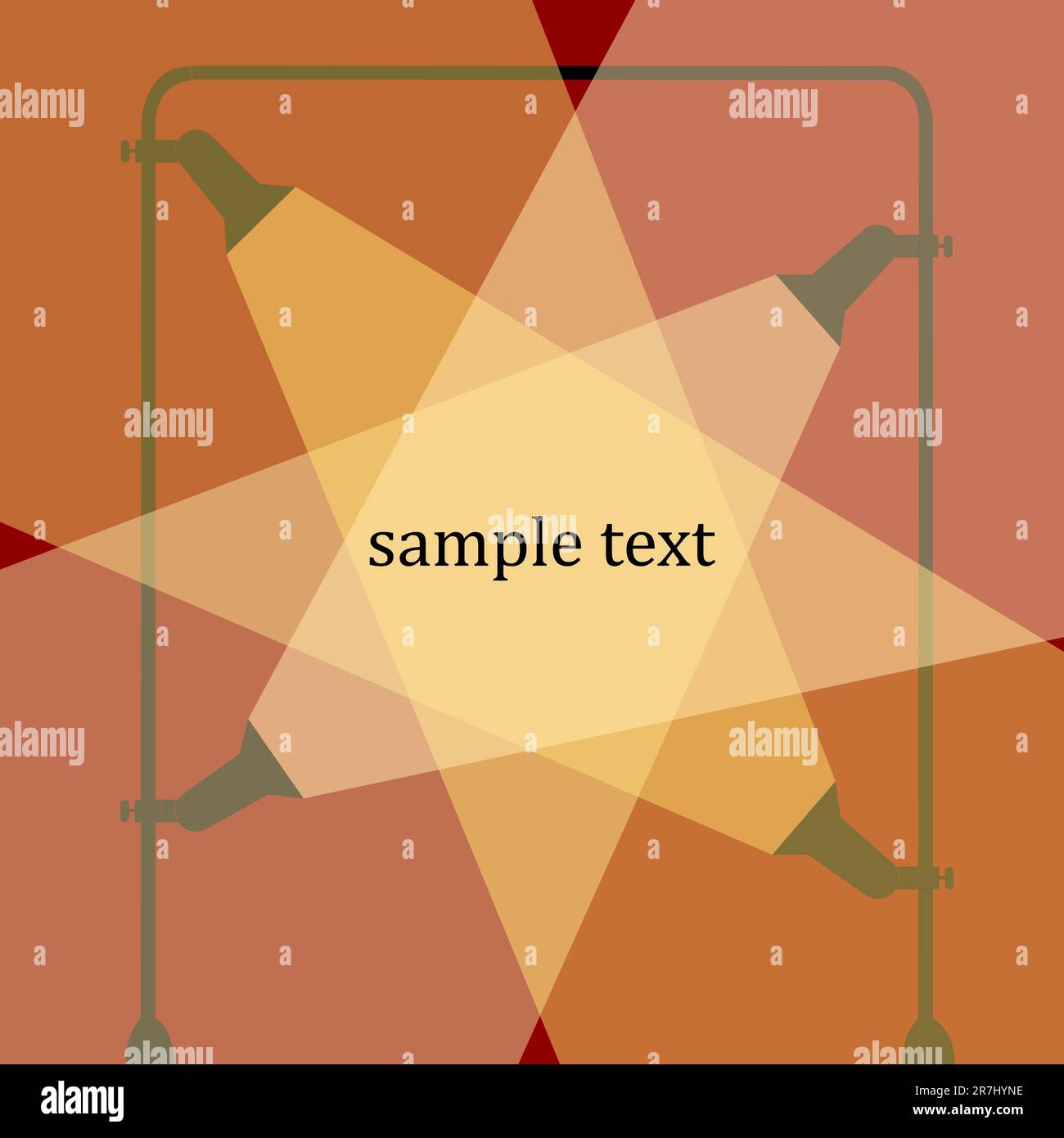 spotlight with sample text space, vector art illustration Stock Vector ...