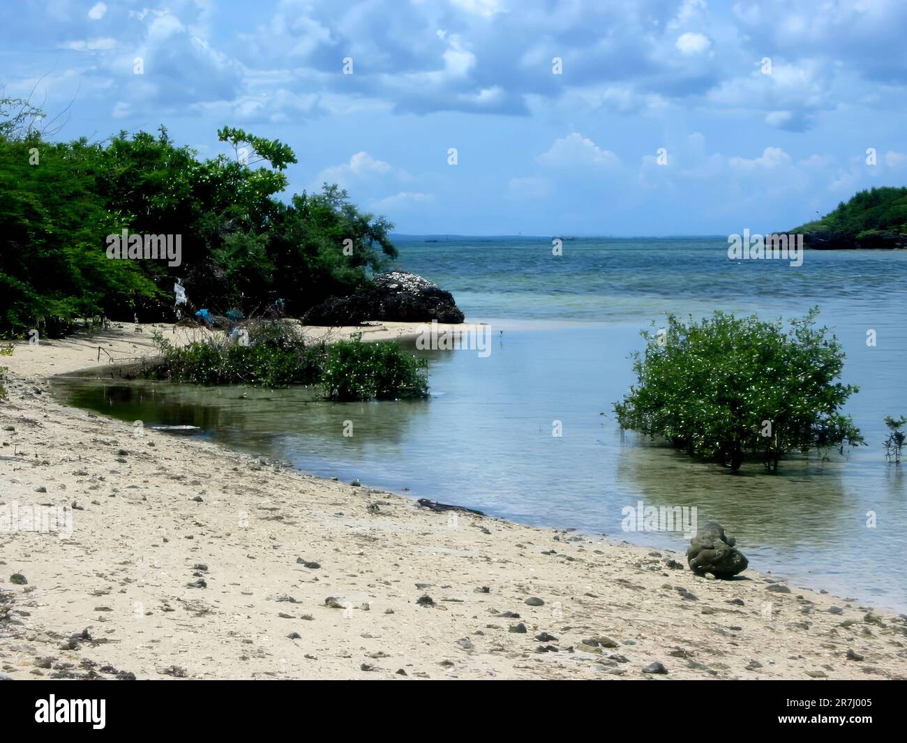 Photo of unspoiled white sand beach in Santa Fe located in Bantayan ...