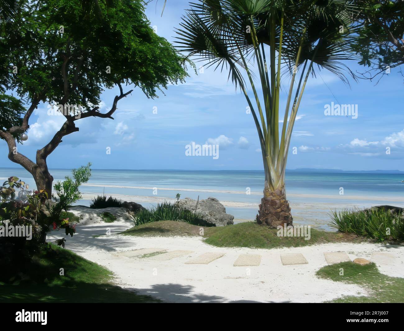 Photo of unspoiled white sand beach in Santa Fe located in Bantayan ...