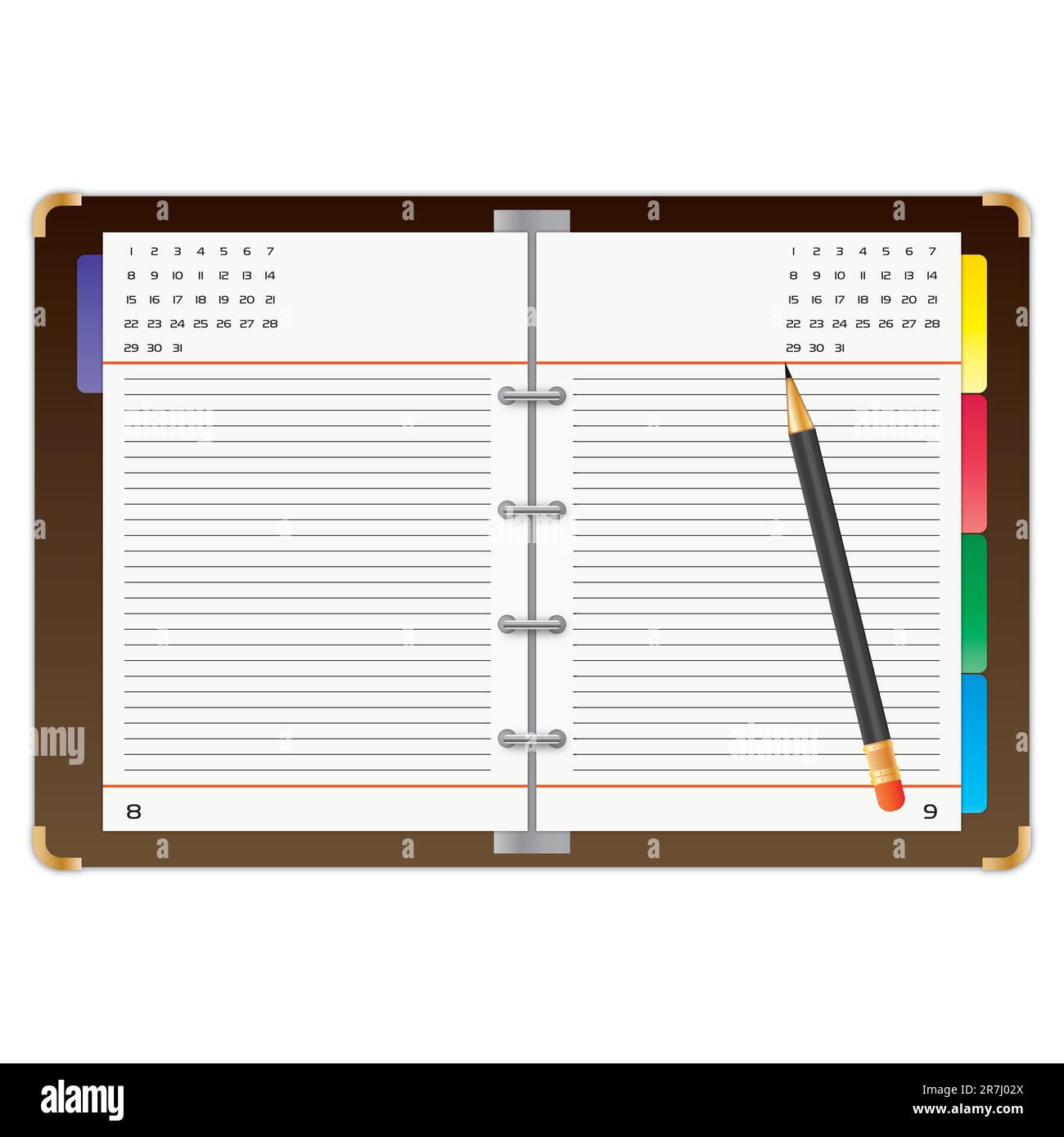 Organizer on white background Stock Vector Image & Art - Alamy