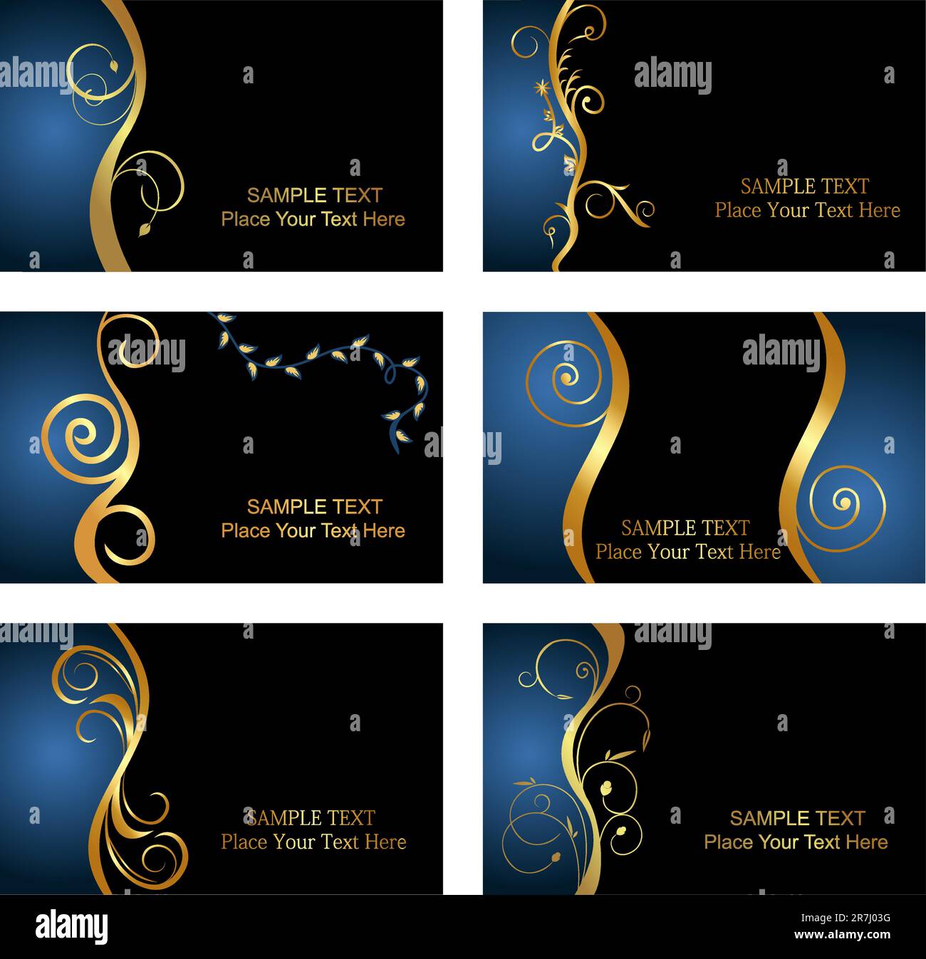 Beauty business cards Stock Vector Images - Alamy