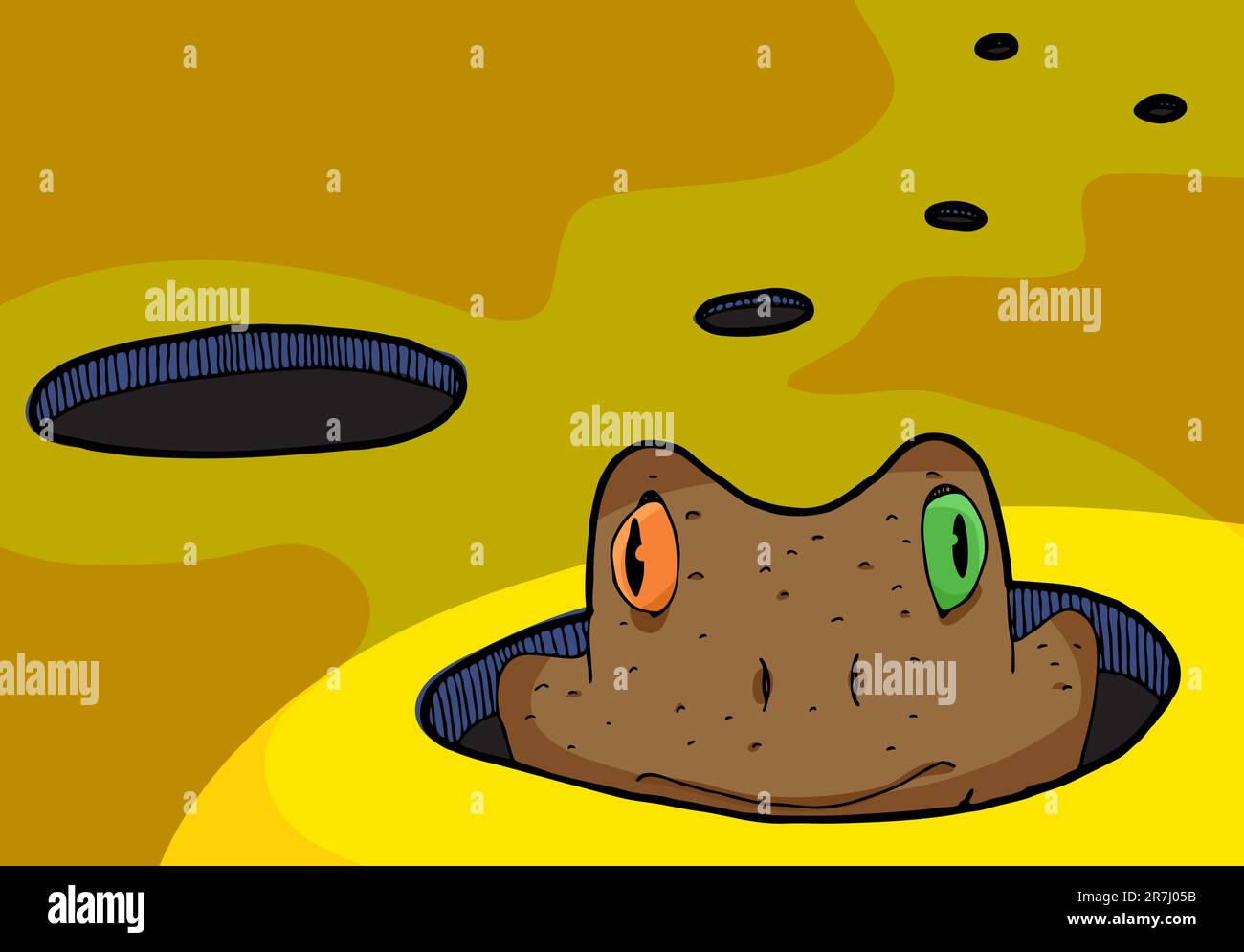 Toad hole Stock Vector Images - Alamy