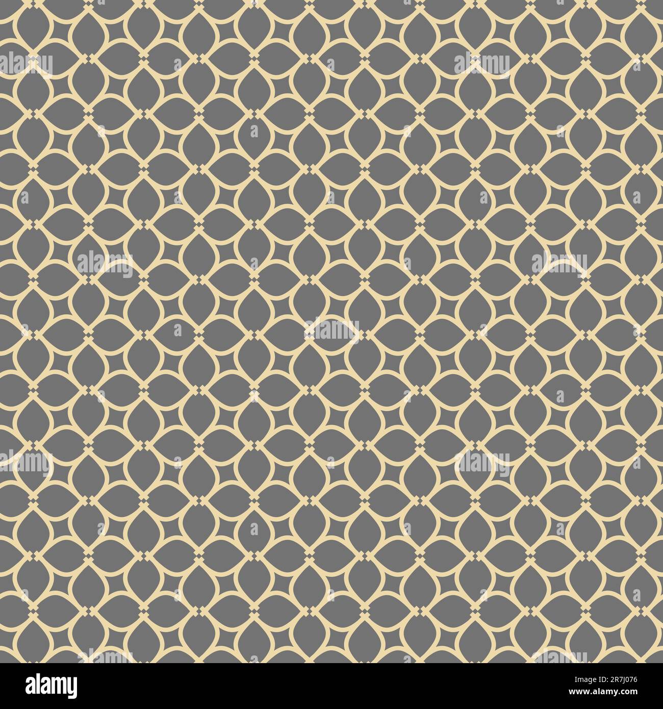Seamless ornament in arabian style. Geometric abstract background. Gray ...