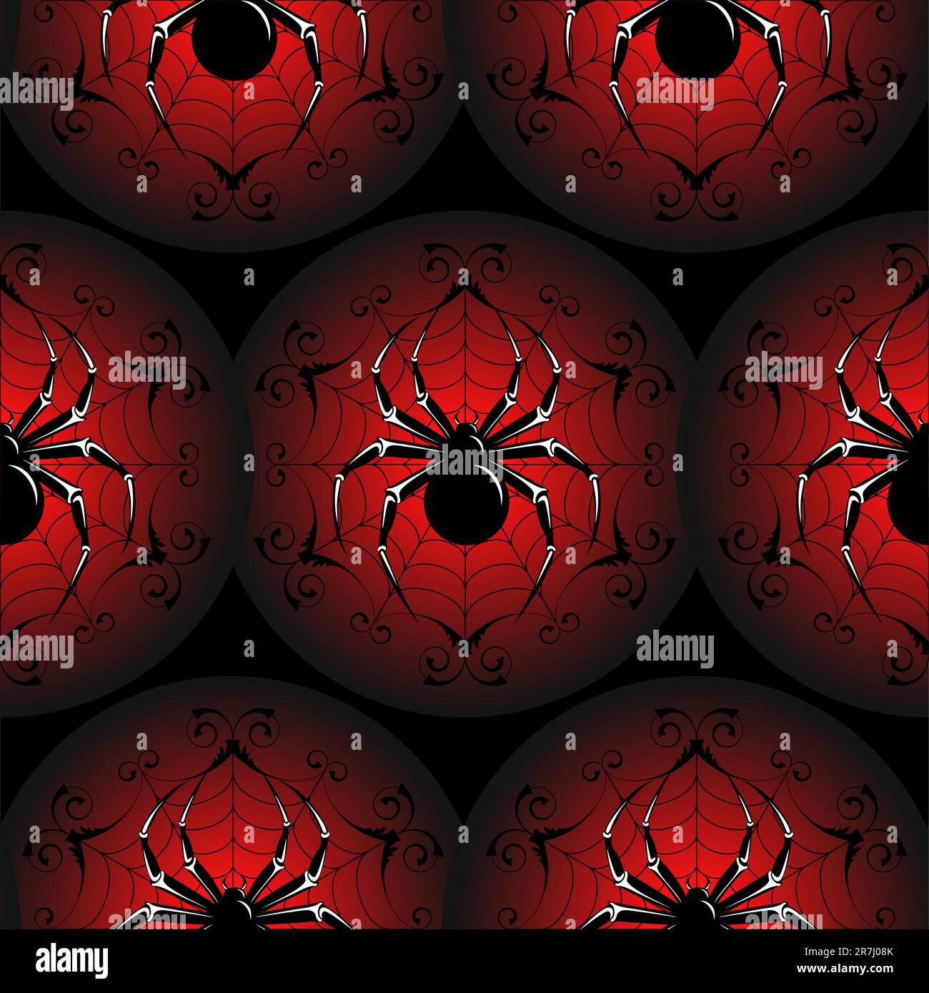 Black spiders fly Stock Vector Images - Alamy