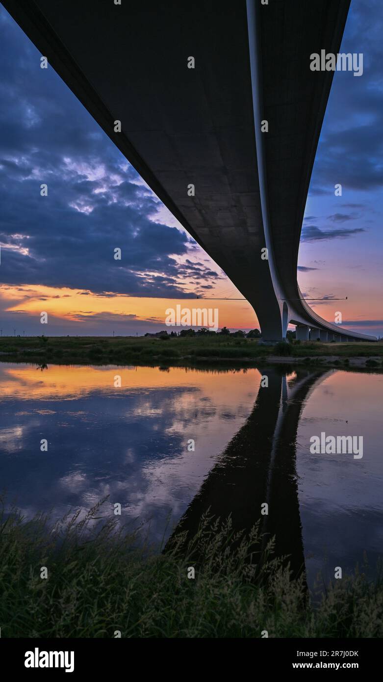 Elbe bridge muhlberg hi-res stock photography and images - Alamy