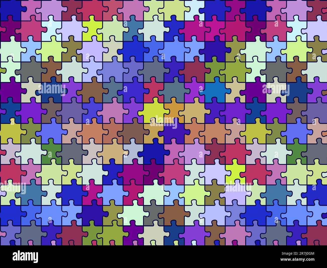 Jigsaw puzzle piece vintage Stock Vector Images - Alamy