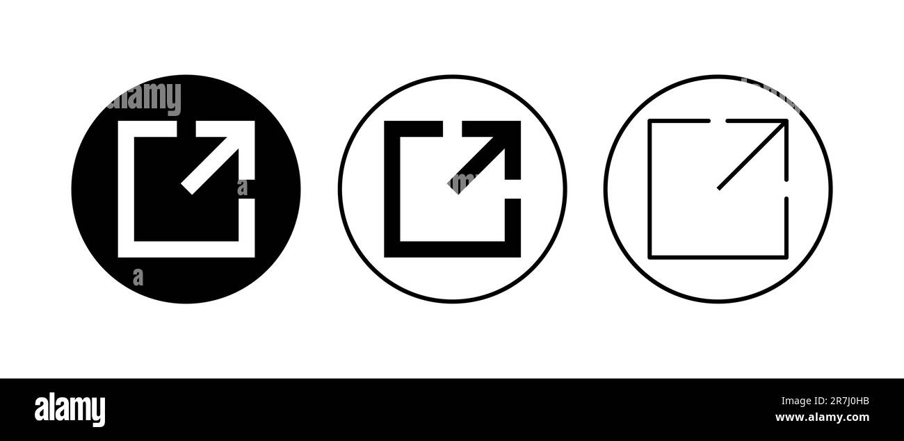 External link icon set. link icon vector. hyperlink symbol Stock Vector ...