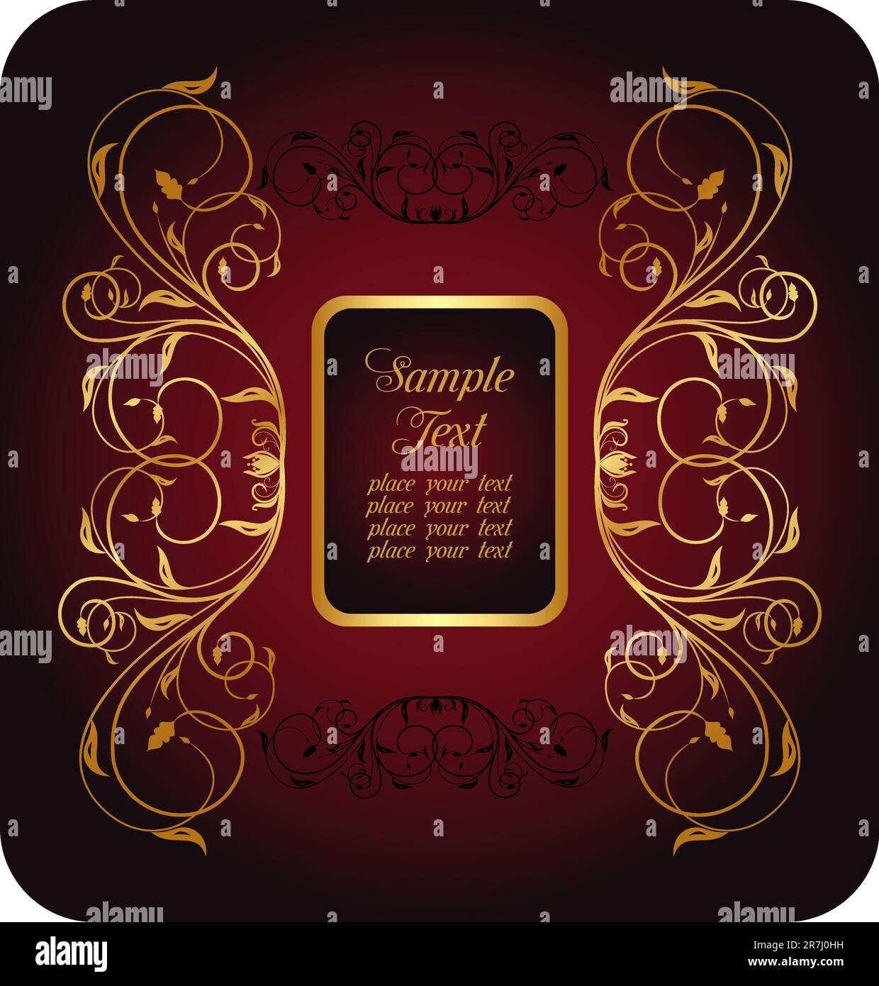 Illustration floral background card for design - vector Stock Vector ...